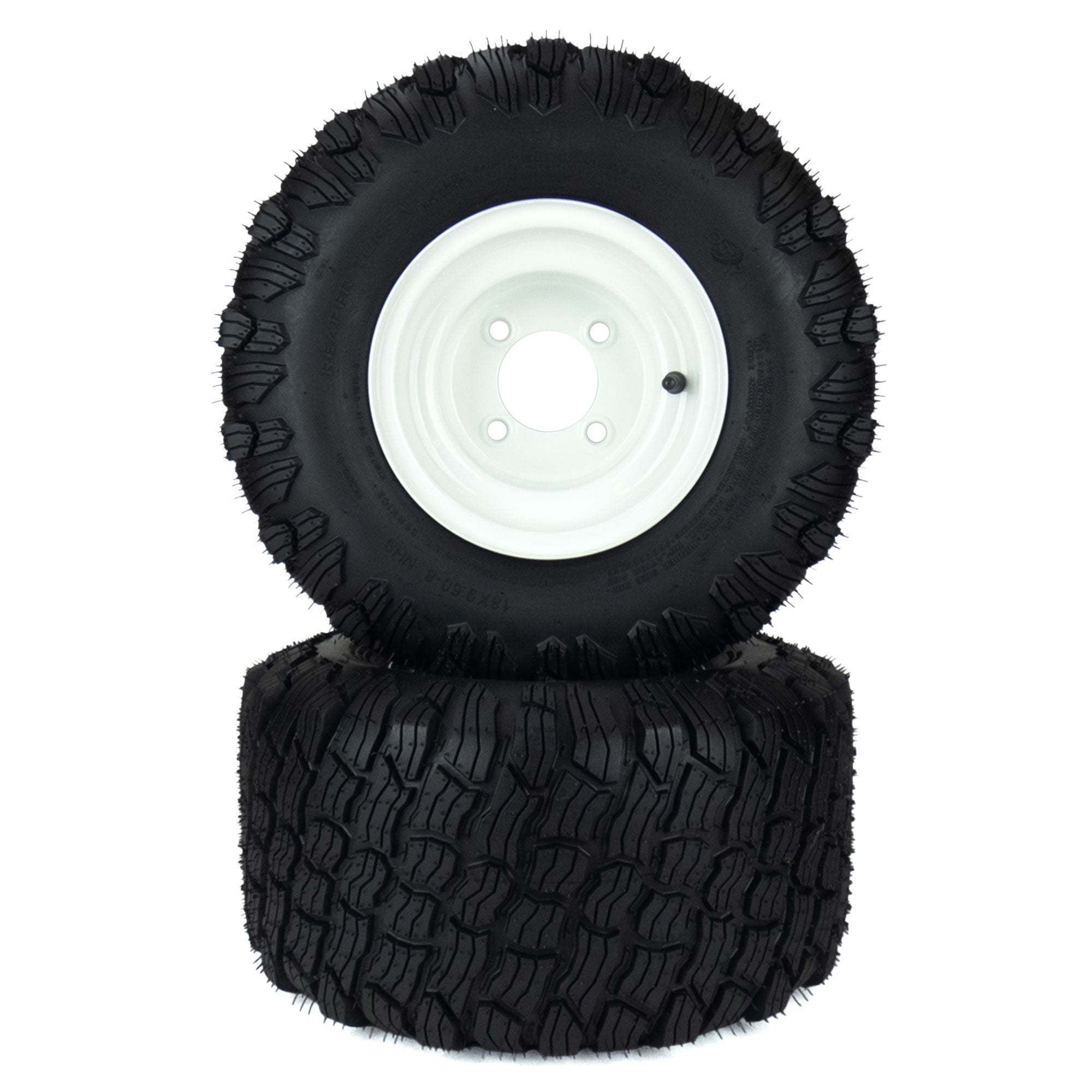 (2) Reaper Turf Tire Assemblies 18x9.50-8 Fits Walker Models D and T 7 ...