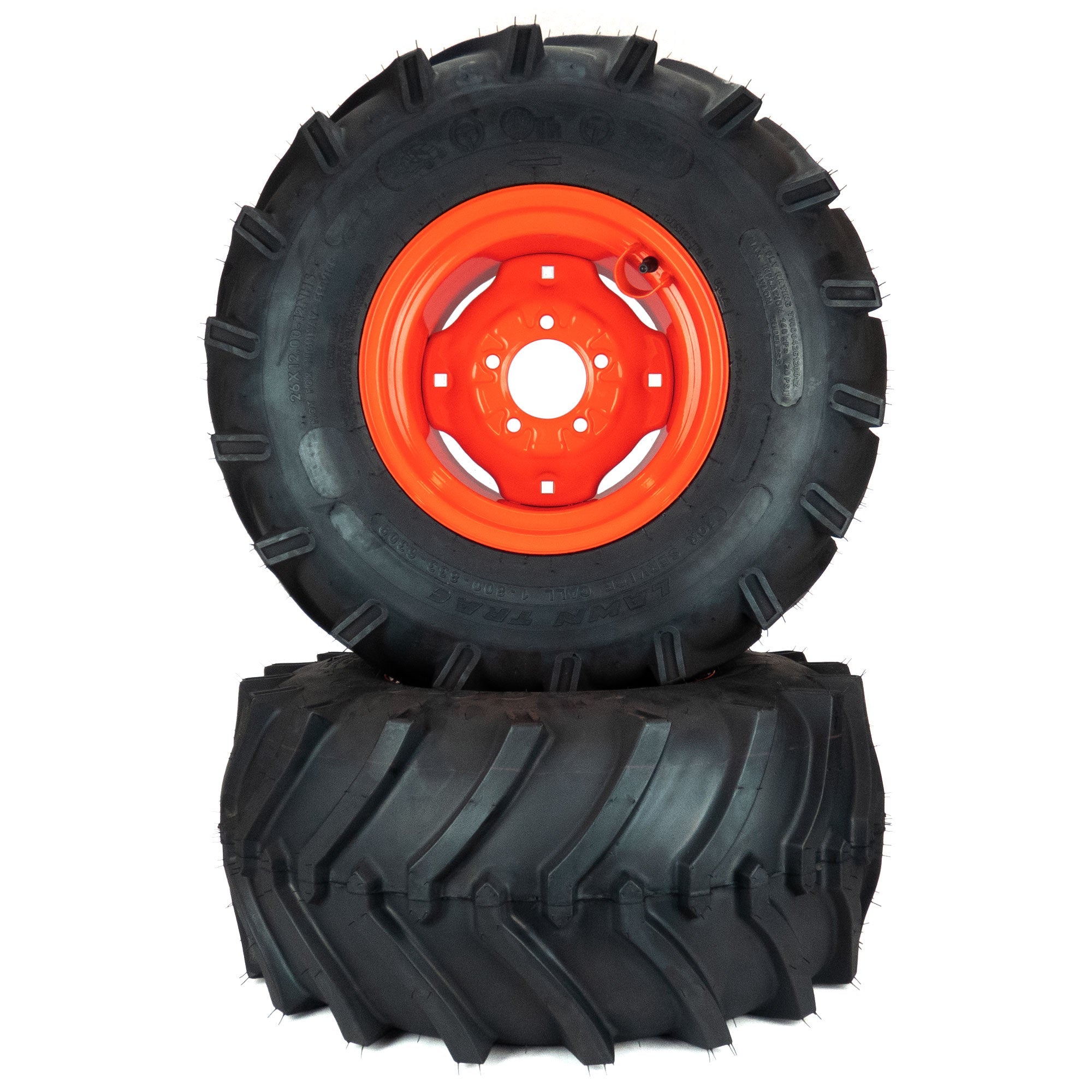(2) Aggressive Tire Assemblies 26x12.00-12 Fits Kubota BX Series K2561 ...