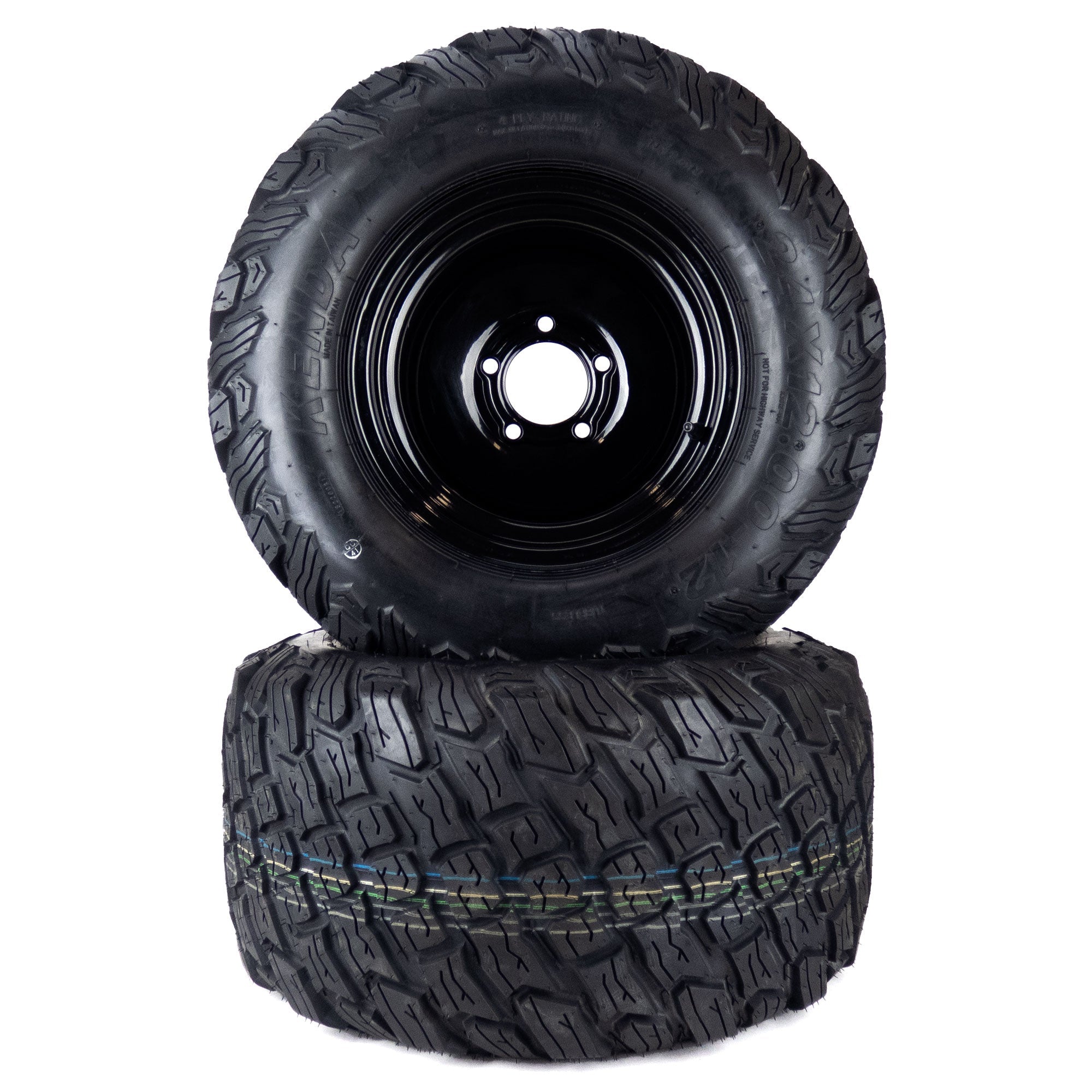 (2) Wide Stance Reaper Turf Tire Assemblies 24x12.00-12 Fits Bad Boy O ...