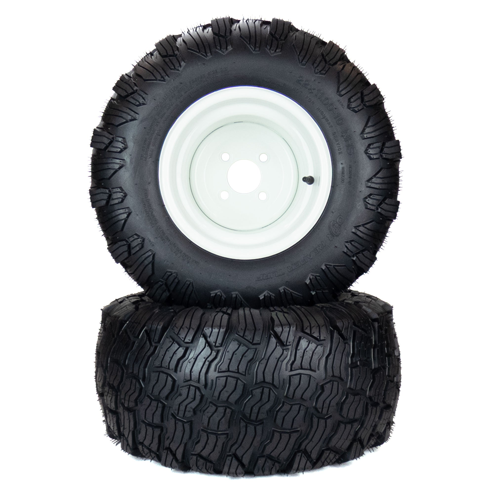 (2) Reaper Turf Tire Assemblies 22x11.00-10 Fits Country Clipper XLT C ...