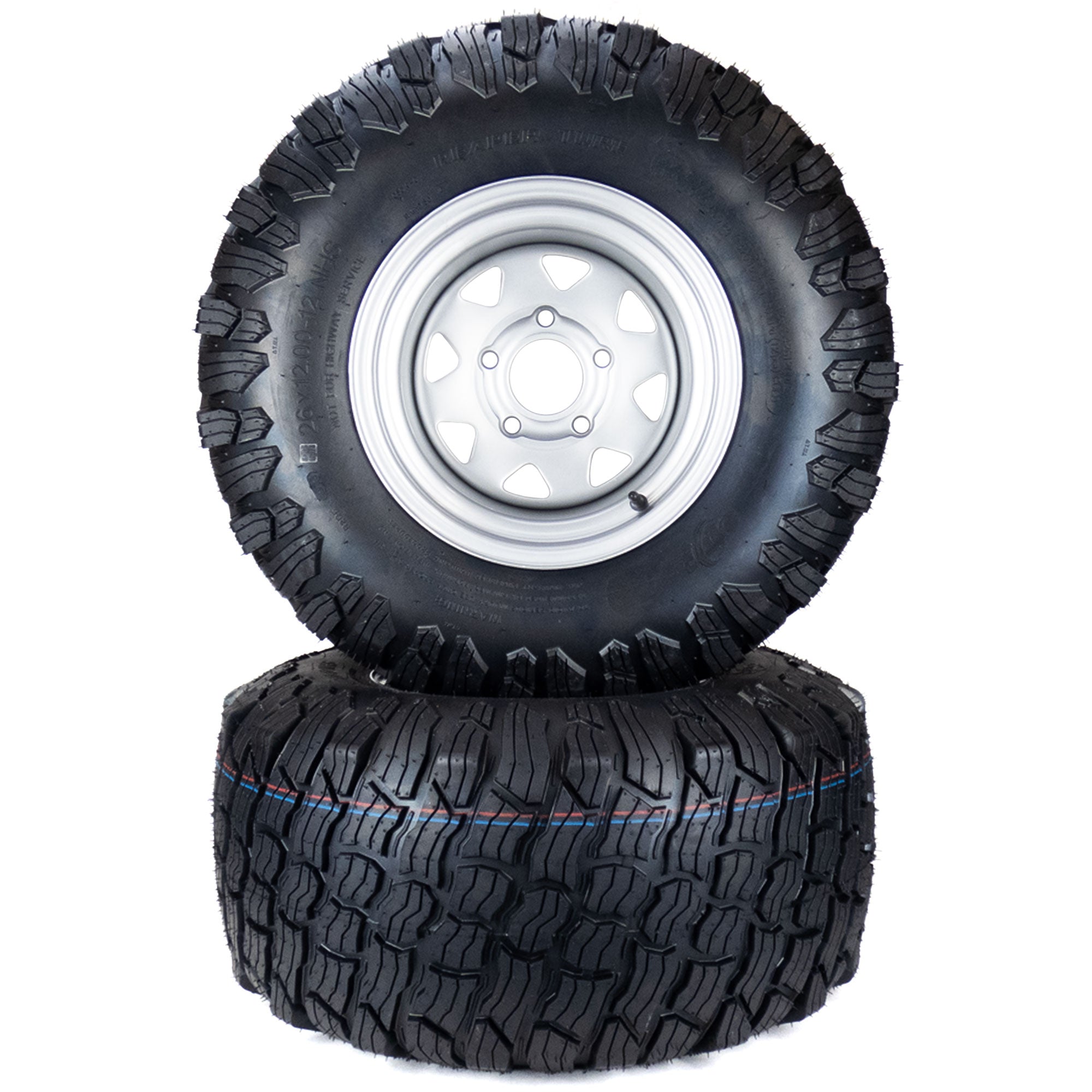 (2) Reaper Turf Tire Assemblies 26x12.00-12 Fits Hustler Super Z 66" 7 ...
