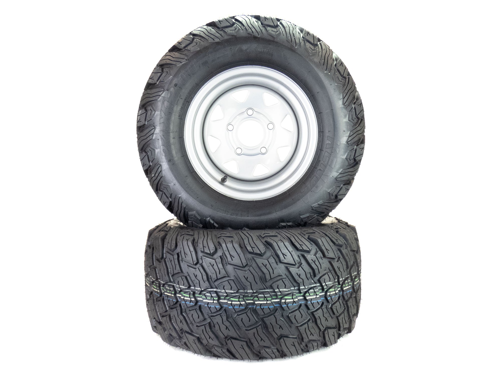 (2) Reaper Turf Tire Assemblies 24x12.00-12 Fits Hustler Super Z 60" 6 ...