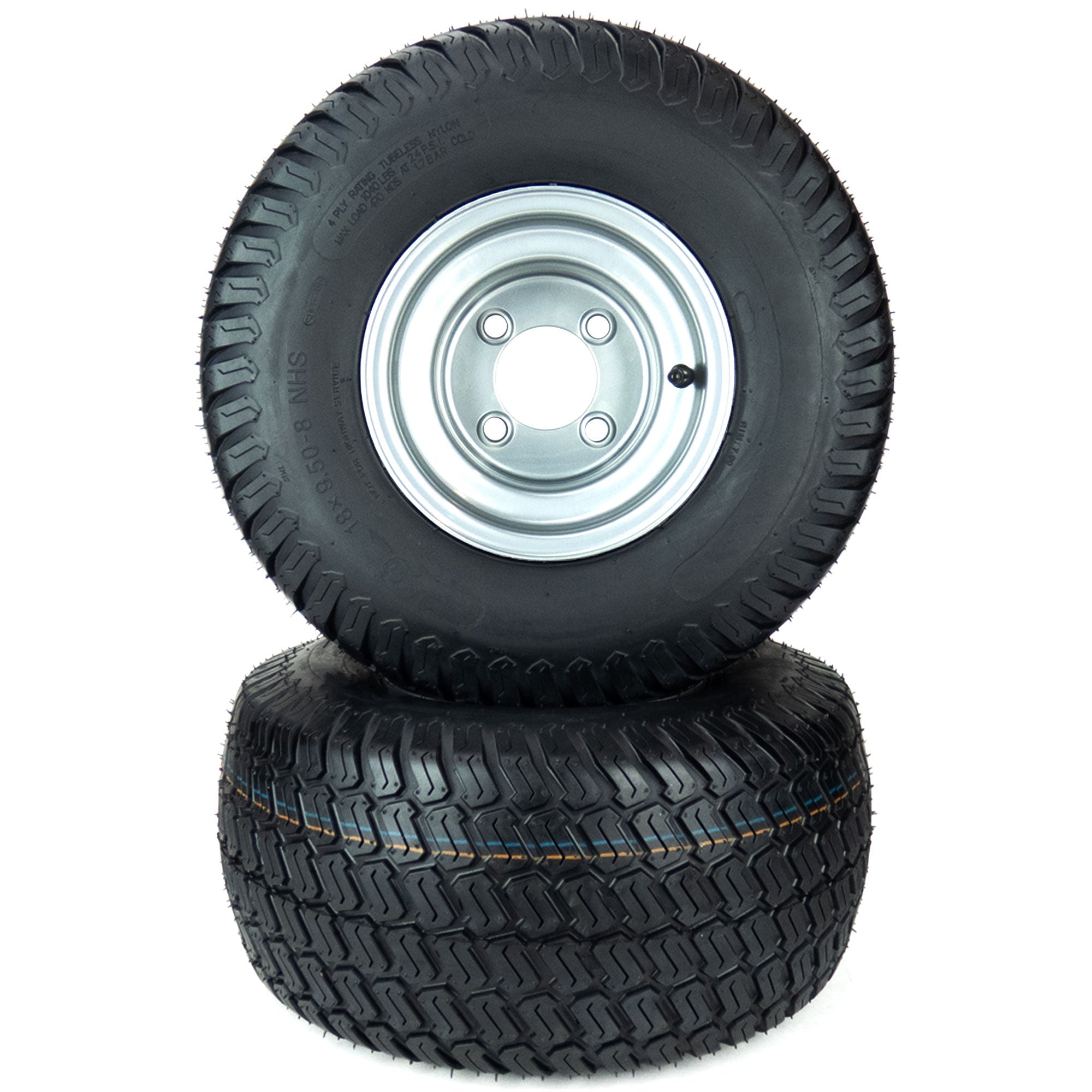 (2) Turf Tire Assemblies 18x9.50-8 Fits Hustler Fastrak & Sport 784264 ...