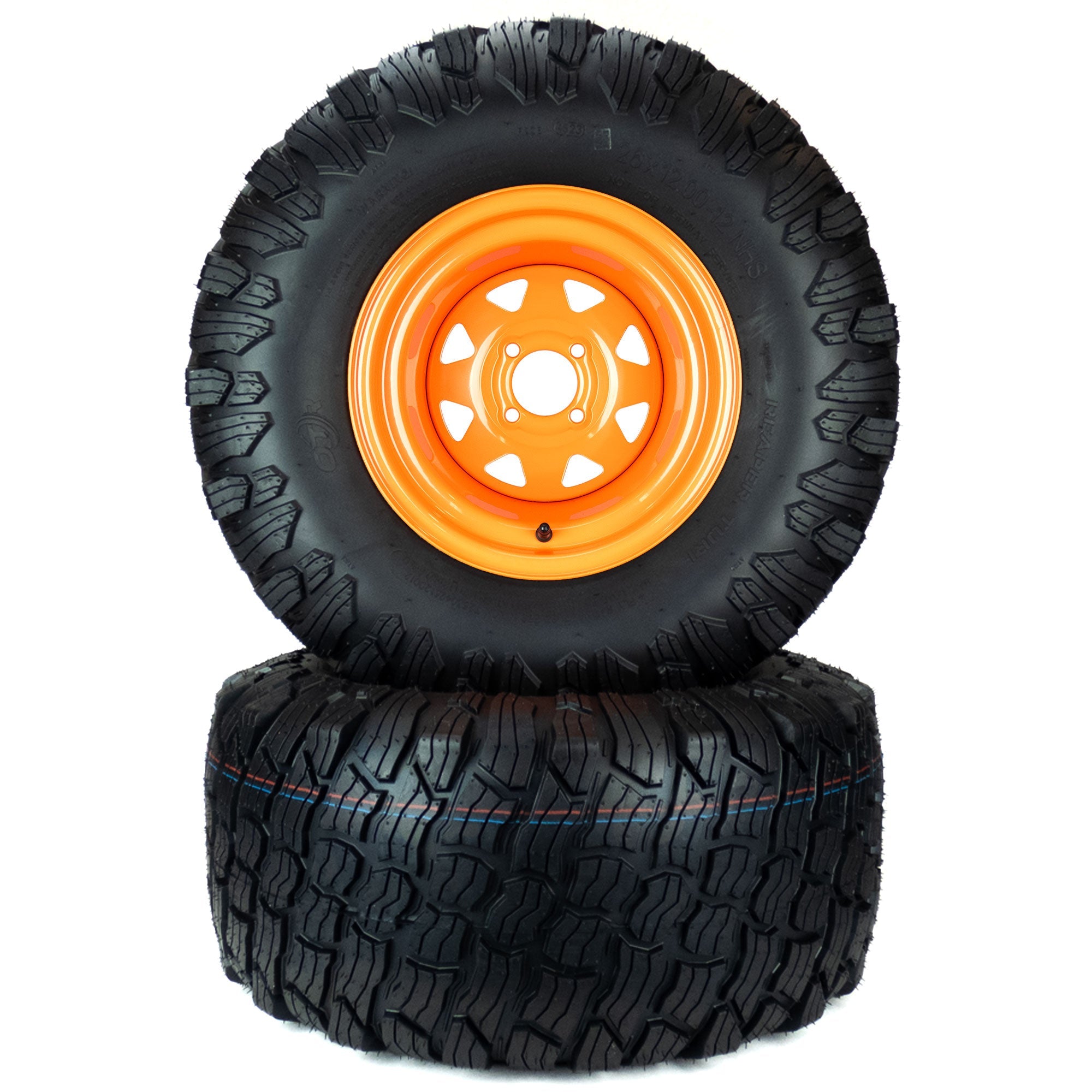 (2) Reaper Turf Tire Assemblies 26x12.00-12 Fits Scag Turf Tiger II 61 ...