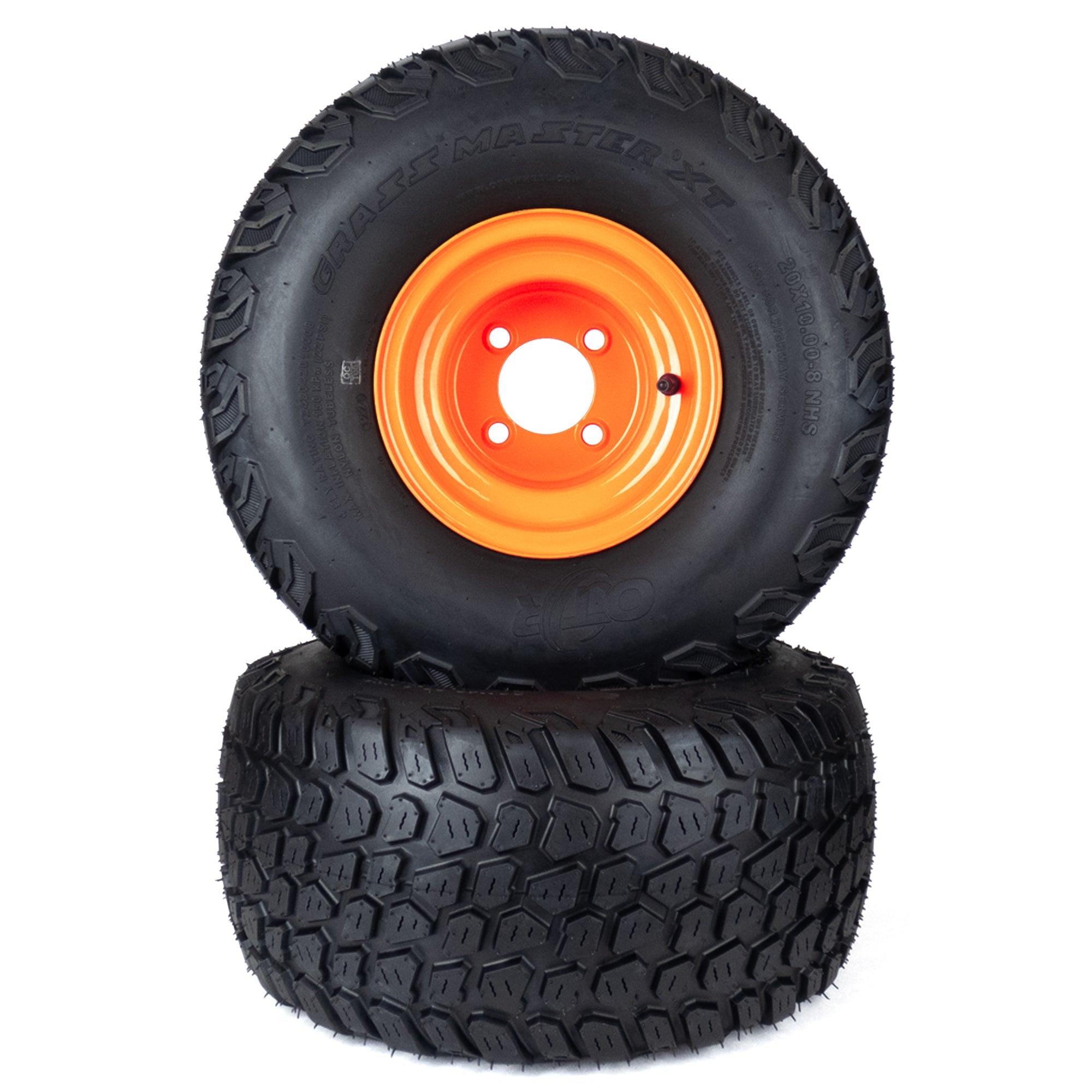(2) Grassmaster XT Tire Assemblies 20x10.00-8 Fits Scag Freedom Z 48 ...